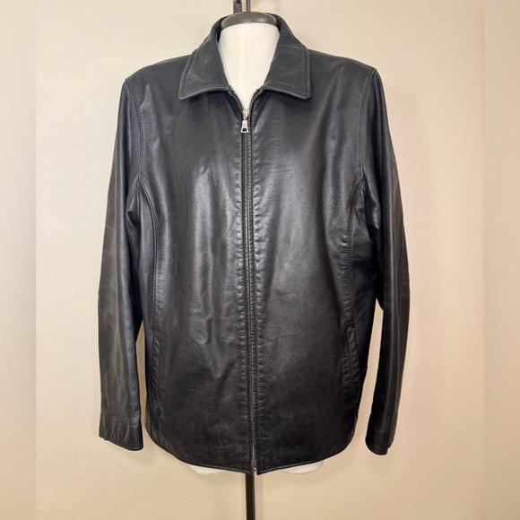 Eddie Bauer | Jackets & Coats | Eddie Bauer Womens Black Leather ...